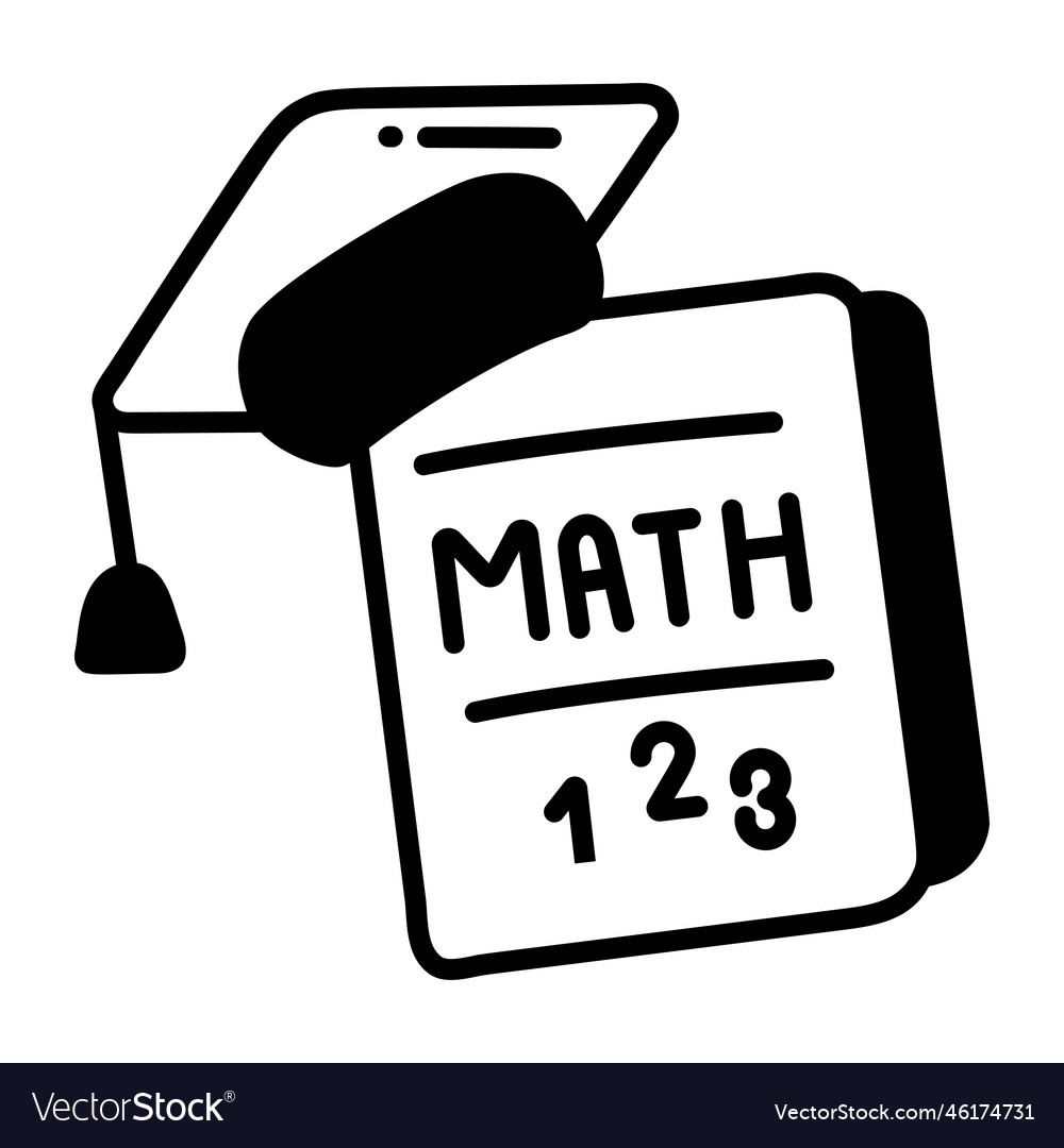 Math degree Royalty Free Vector Image - VectorStock