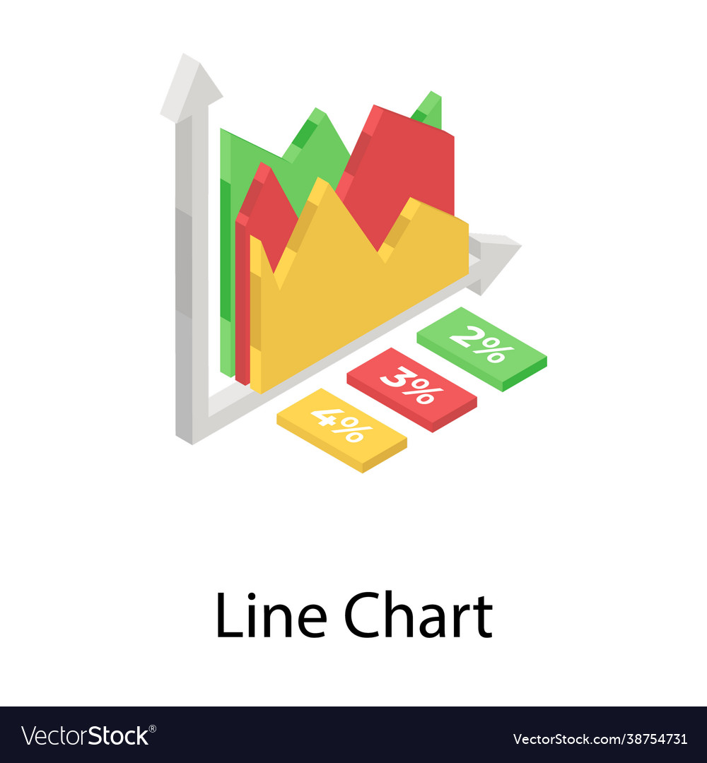 Mountain chart Royalty Free Vector Image - VectorStock