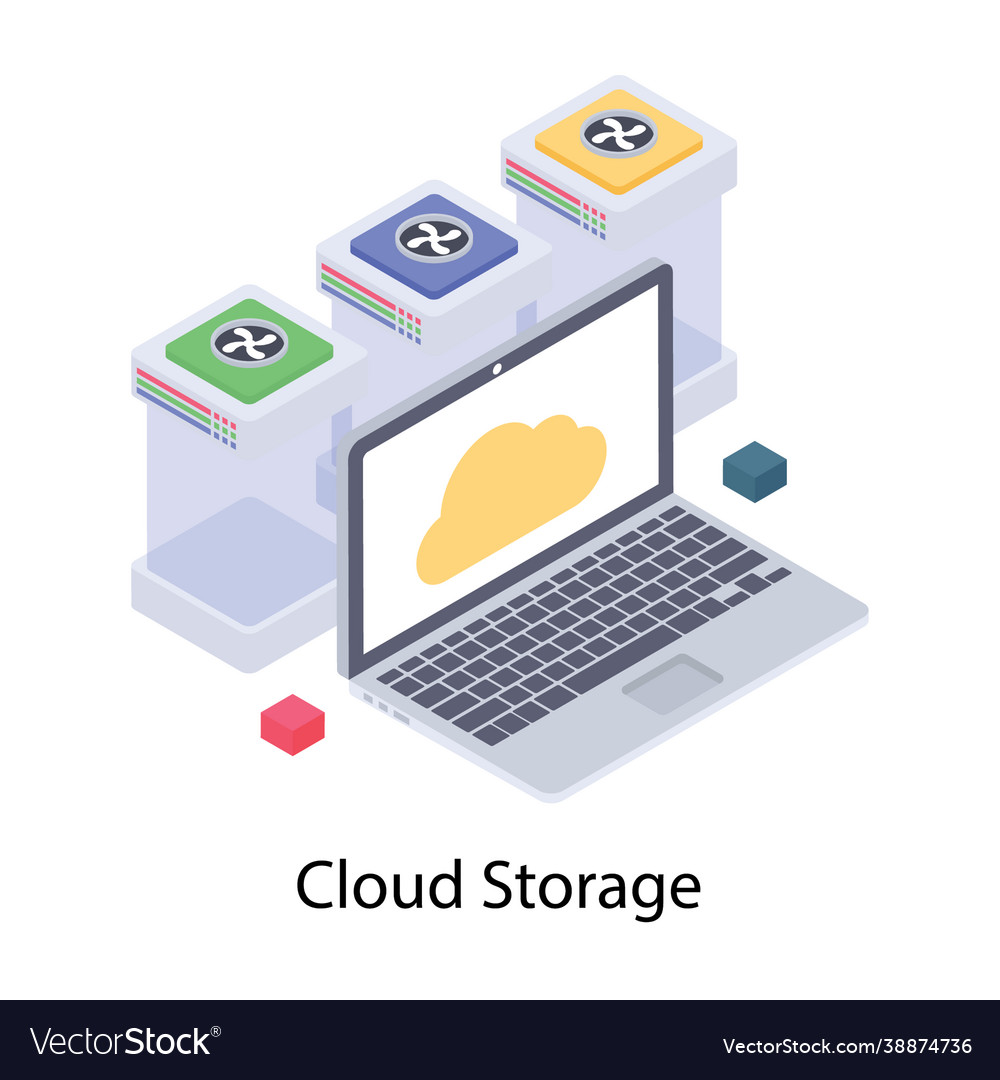 Cloud storage Royalty Free Vector Image - VectorStock