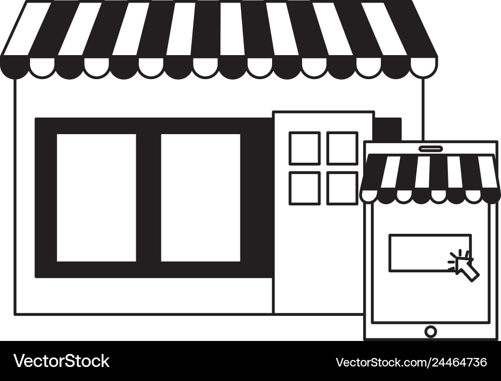 Online buying ecommerce Royalty Free Vector Image