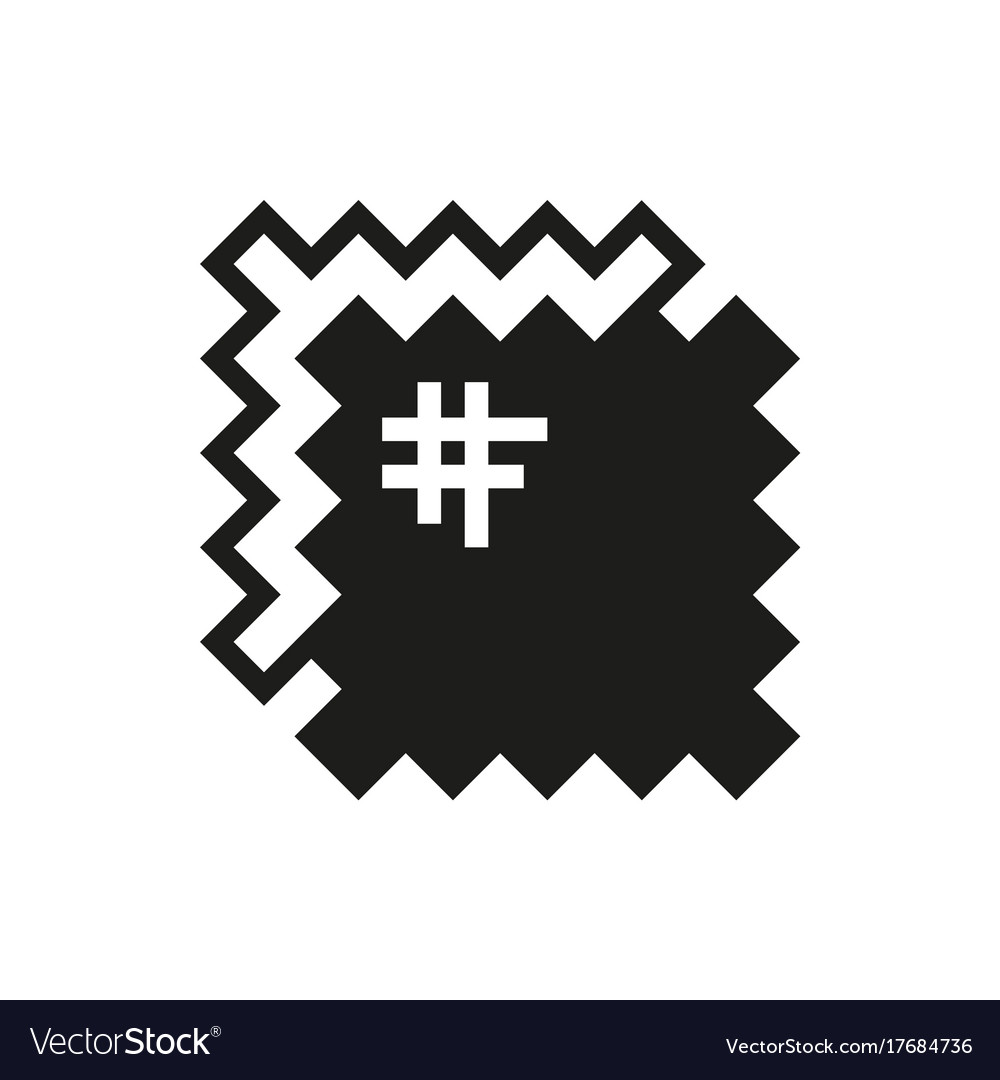 Patch icon on white background Royalty Free Vector Image