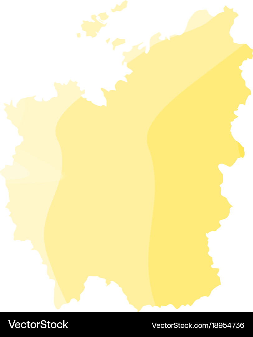 Sakha republic political map Royalty Free Vector Image