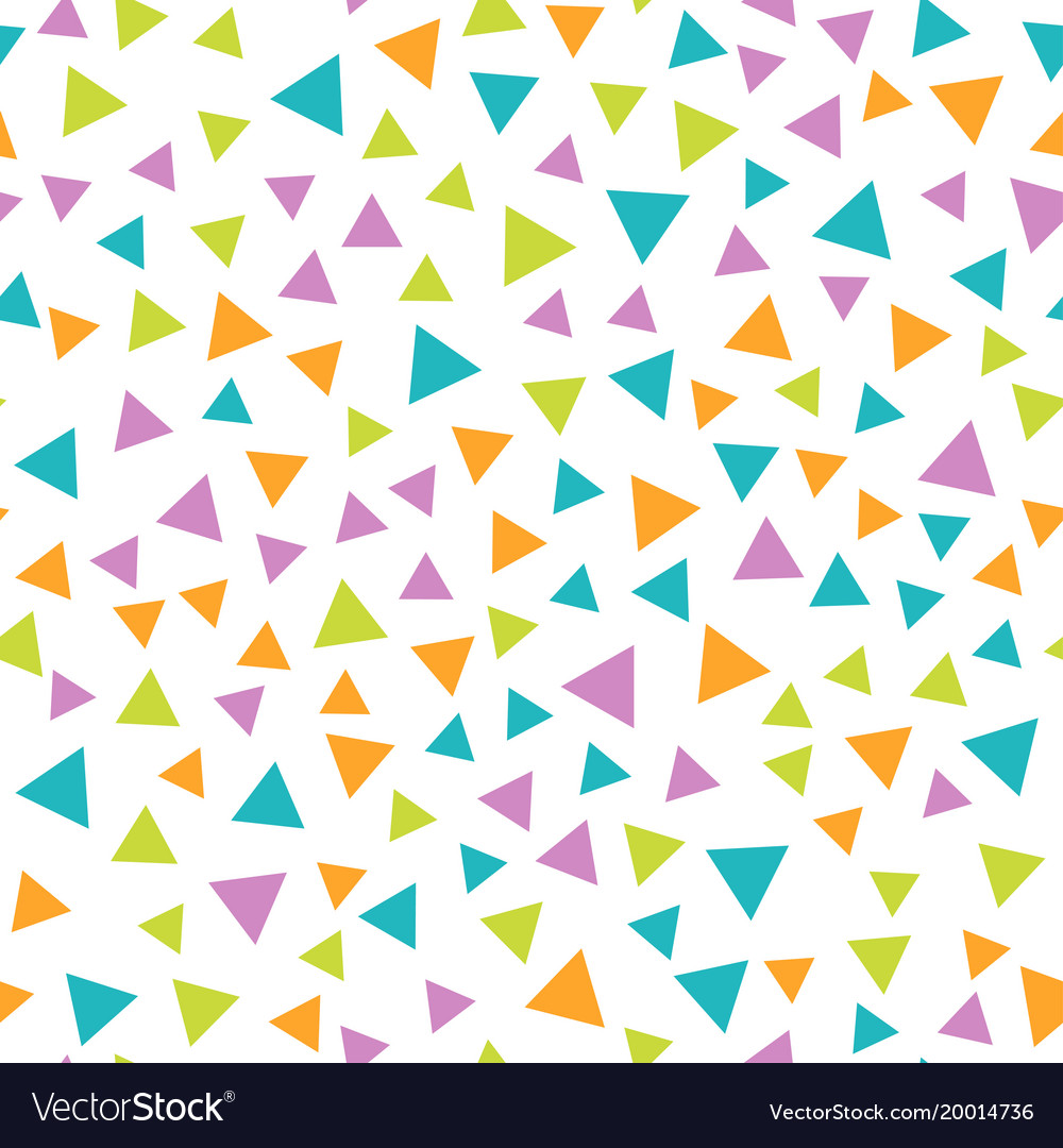 Seamless geometric pattern with triangles Vector Image