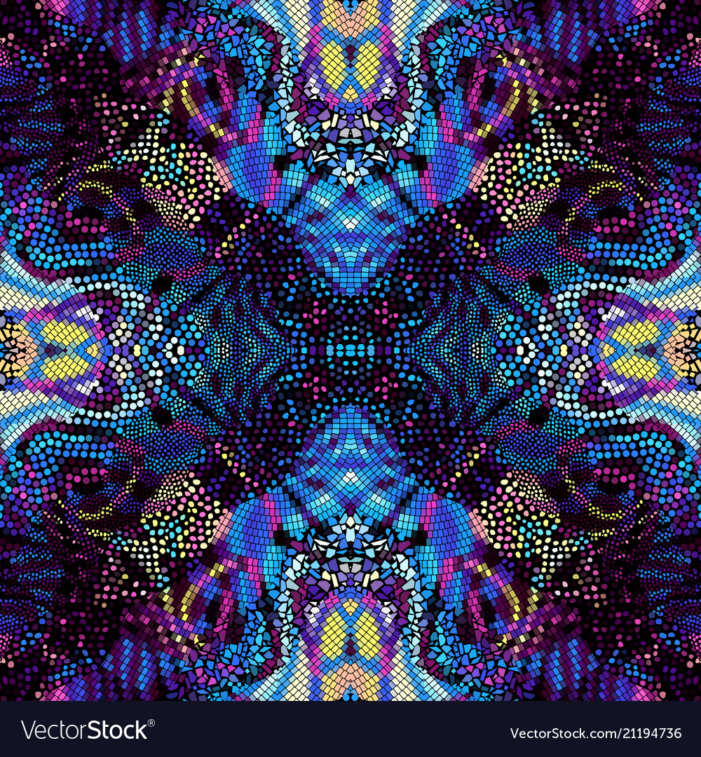 Seamless mosaic pattern Royalty Free Vector Image