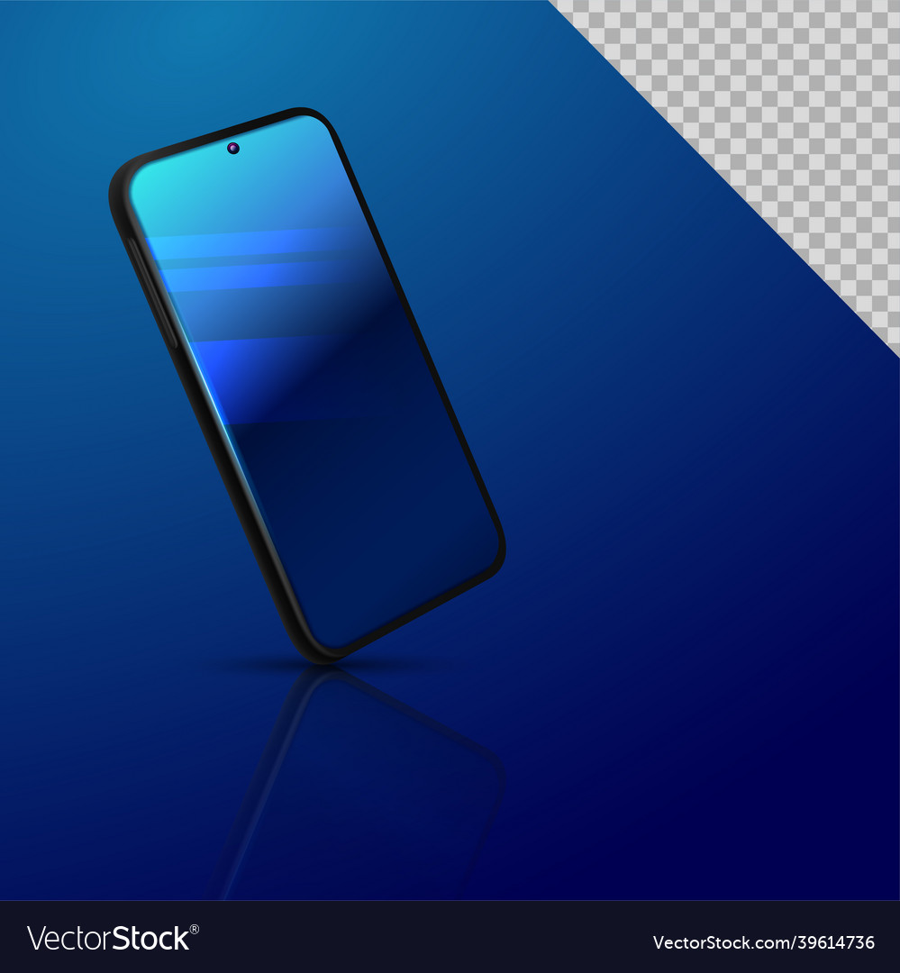 Smartphone frame less blank screen Royalty Free Vector Image