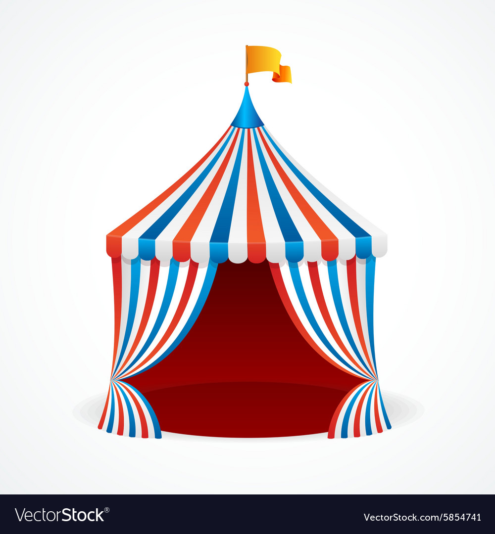Circus tent Royalty Free Vector Image - VectorStock