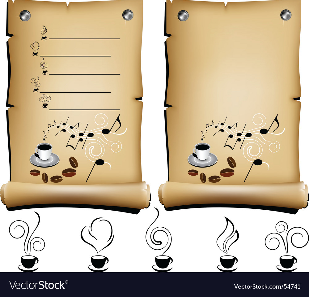 Coffee restaurant menu Royalty Free Vector Image