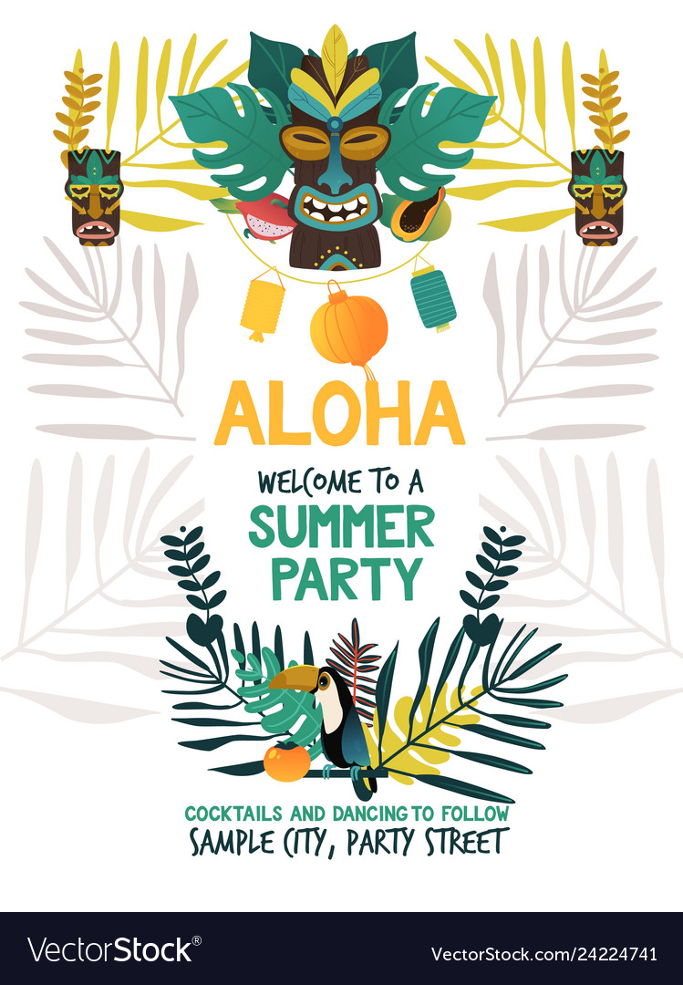 FREE Hawaiian Invitation Templates FREE Printable Birthday 44 OFF