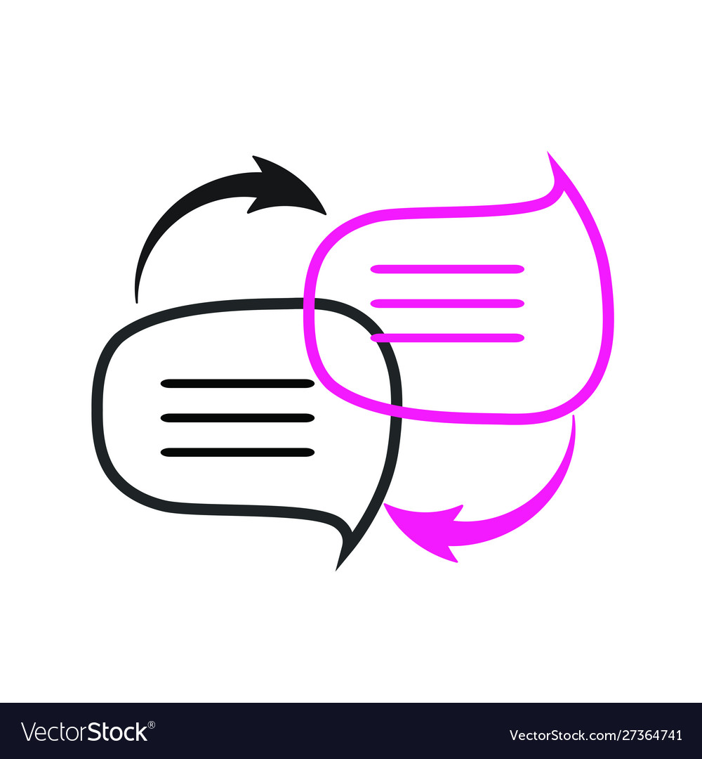 Language translation icon concept with speech Vector Image