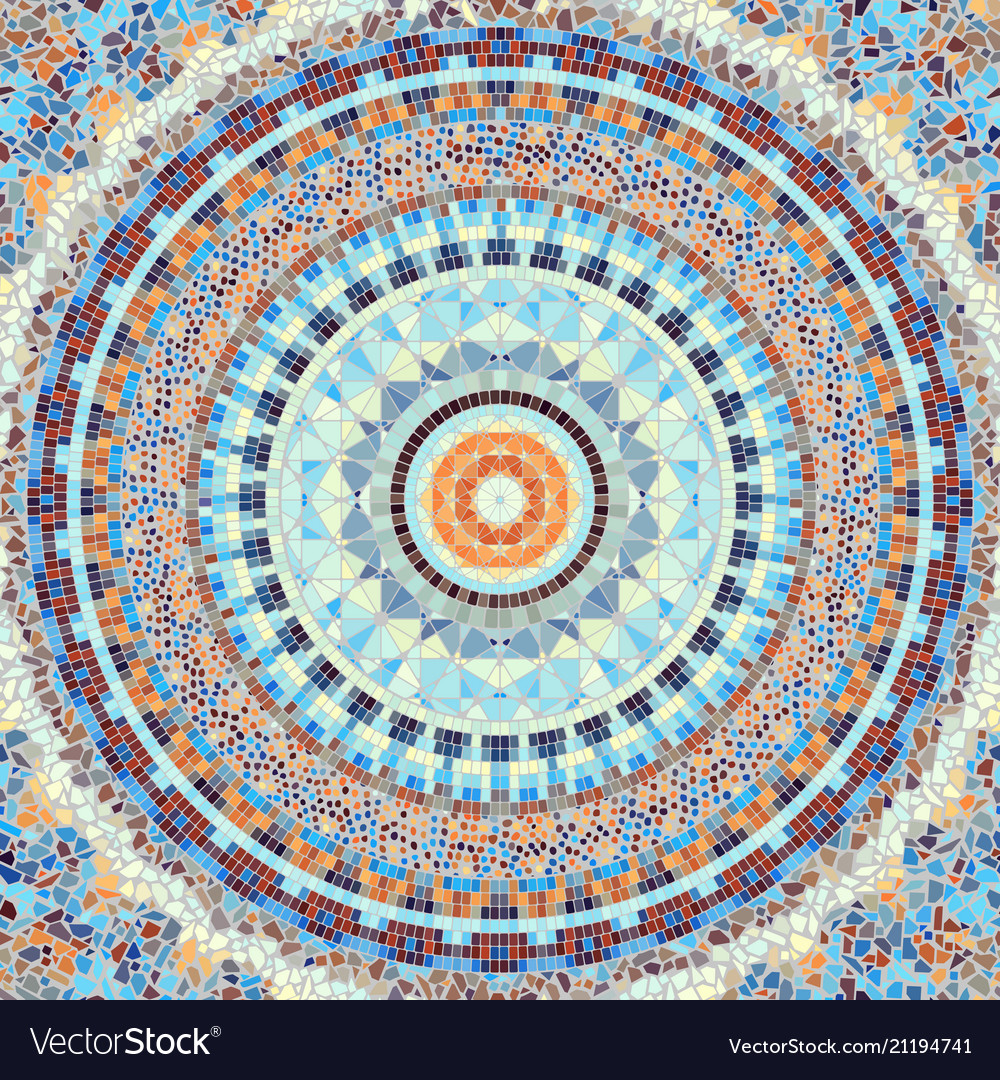 Seamless mosaic pattern Royalty Free Vector Image