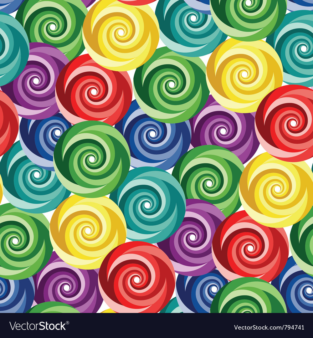 Seamless vivid swirl pattern Royalty Free Vector Image Seamless vivid swirl pattern Royalty Free Vector Image