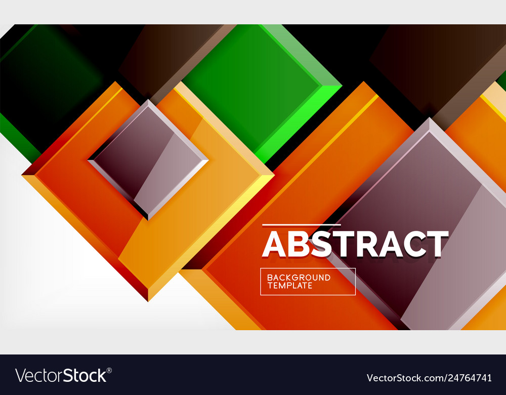 Square geometric background Royalty Free Vector Image