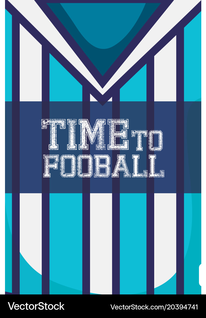 Time to football Royalty Free Vector Image - VectorStock