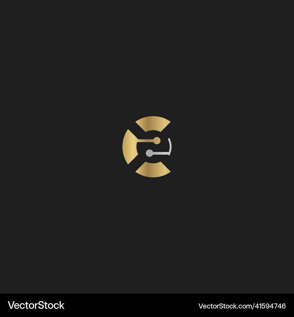 Alphabet initials logo cz zc c and z Royalty Free Vector
