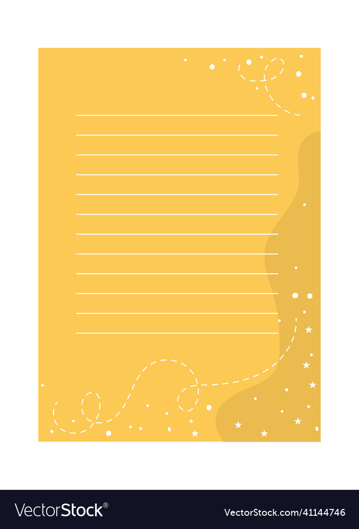 Blank note paper Royalty Free Vector Image - VectorStock