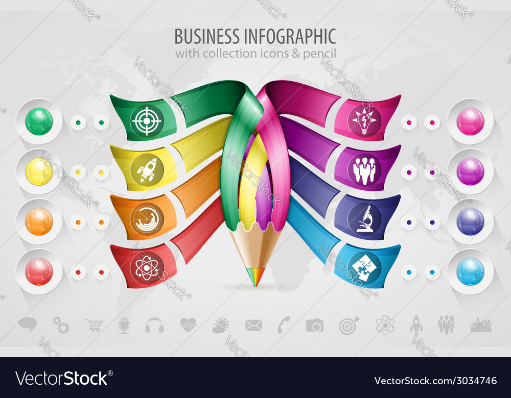 Business infographic Royalty Free Vector Image