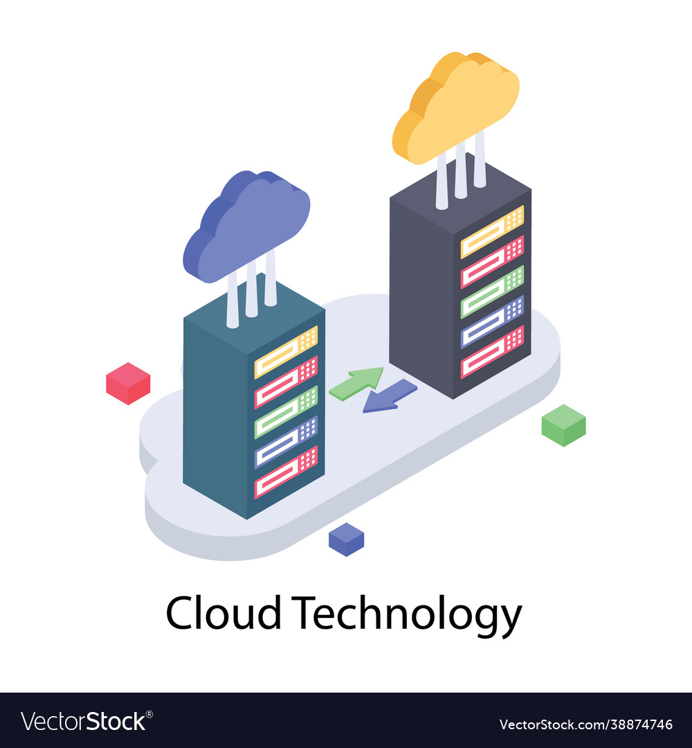 Cloud technology Royalty Free Vector Image - VectorStock