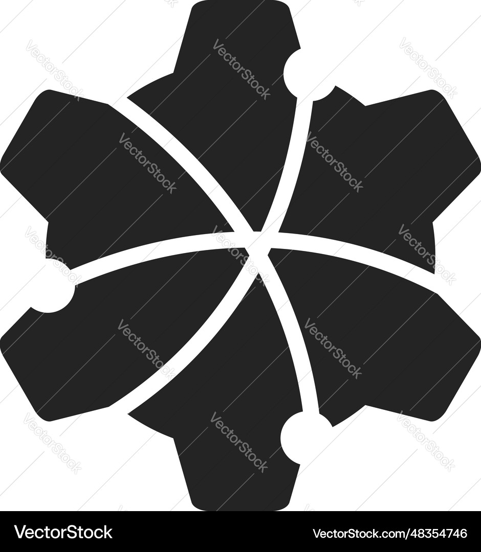 Industry logo template isolated brand identity Vector Image