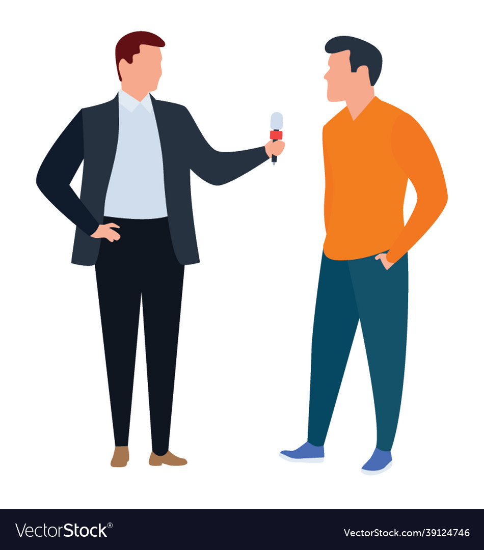 Interview Royalty Free Vector Image - VectorStock