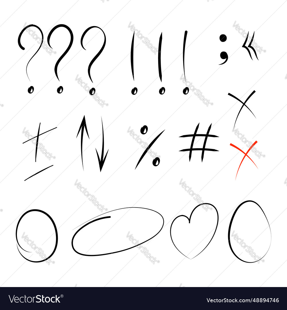 Marks Royalty Free Vector Image - VectorStock