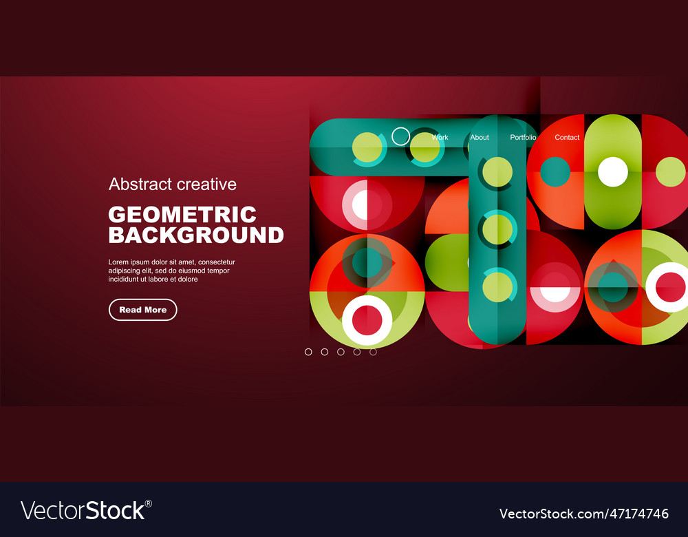 Simple circles and round elements pattern Vector Image