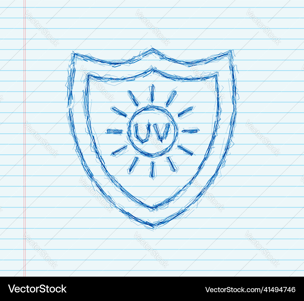Uv protection sun icon symbol danger symbol Vector Image