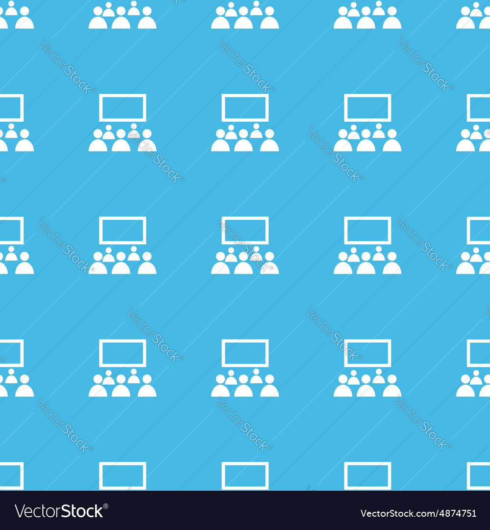 Audience straight pattern Royalty Free Vector Image