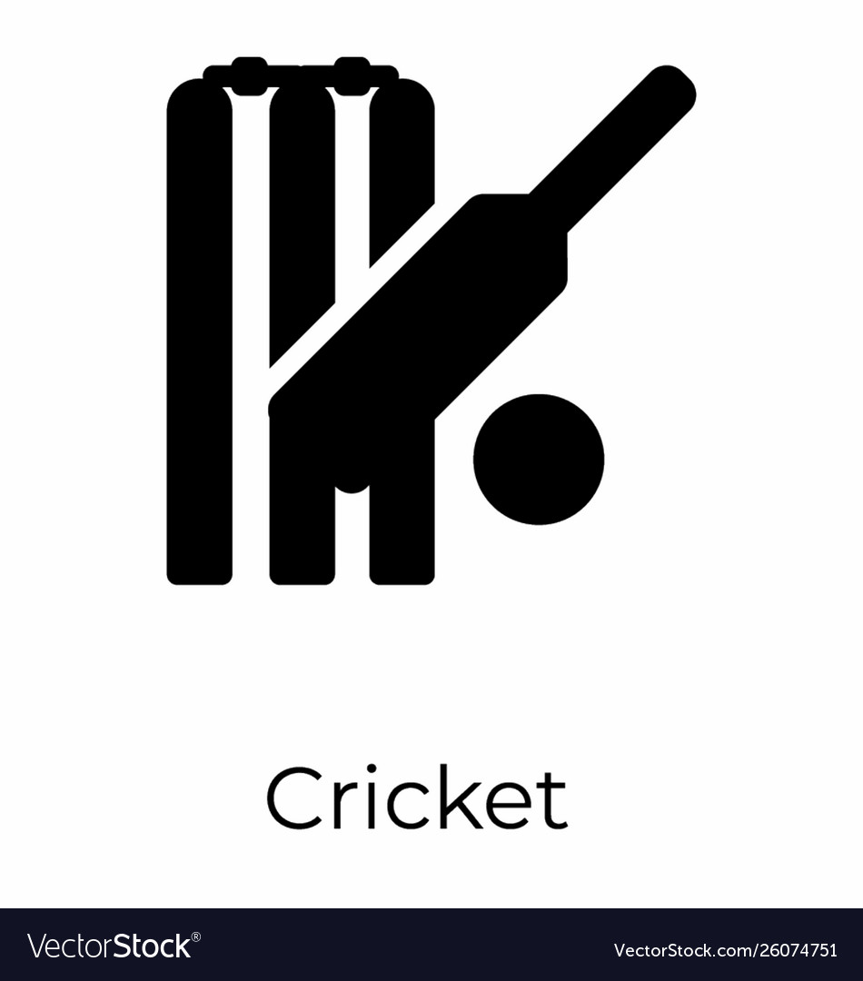 Bat ball Royalty Free Vector Image - VectorStock