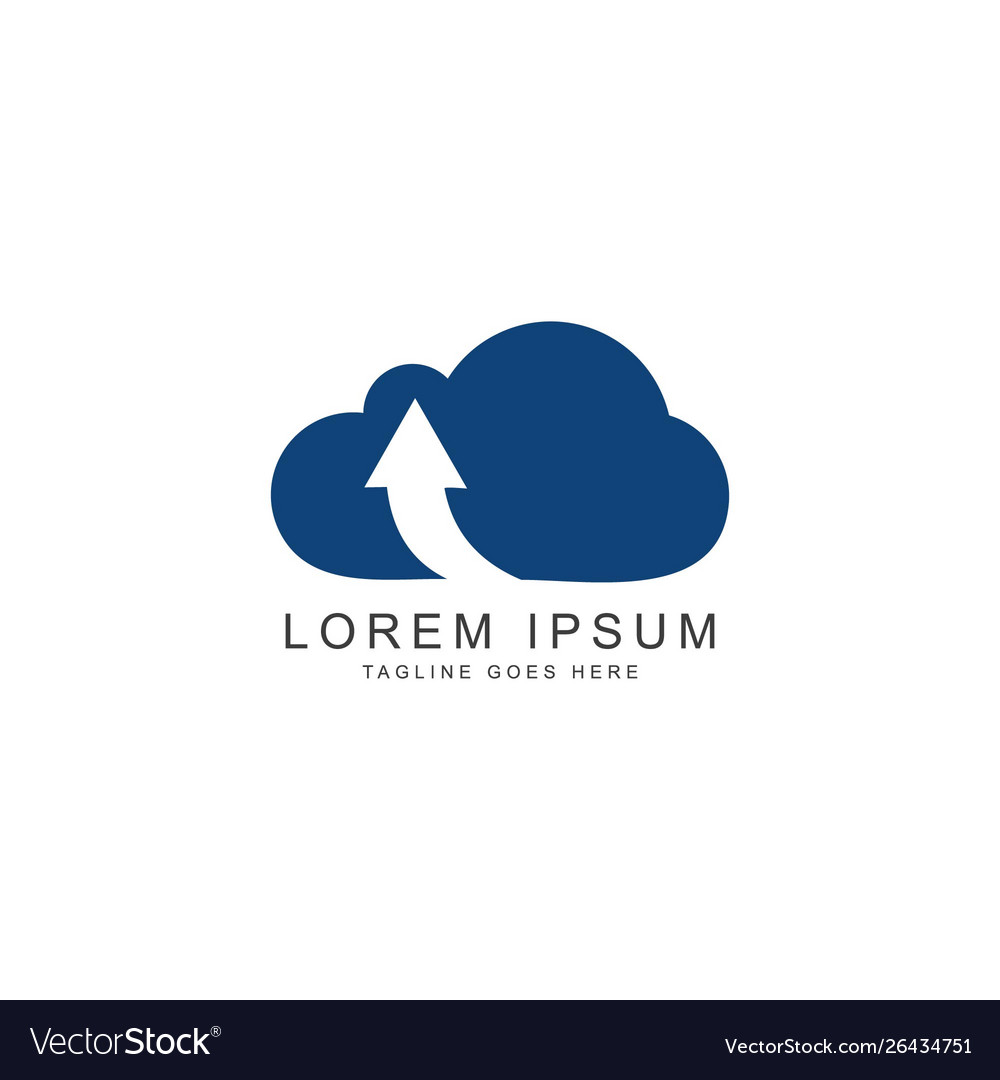 Cloud logo template Royalty Free Vector Image - VectorStock