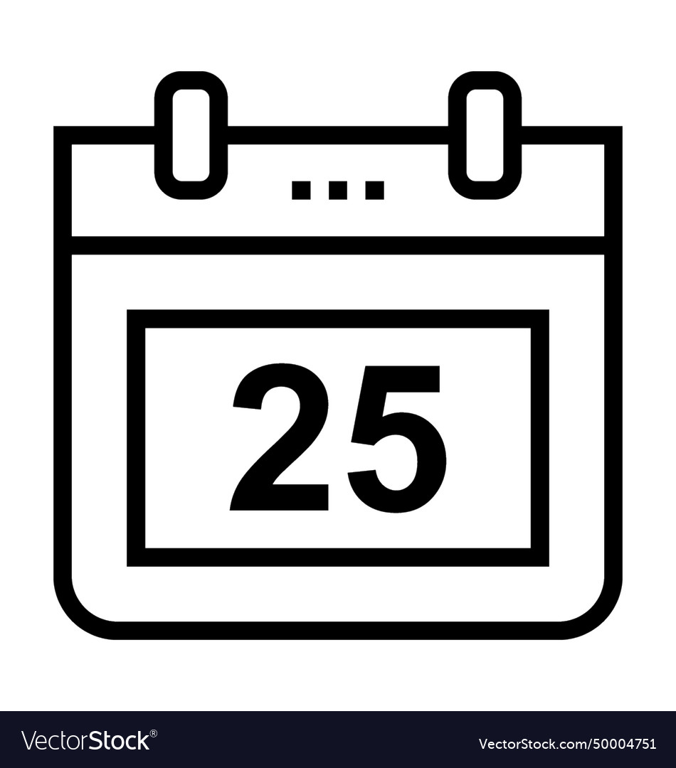 Date icon Royalty Free Vector Image - VectorStock