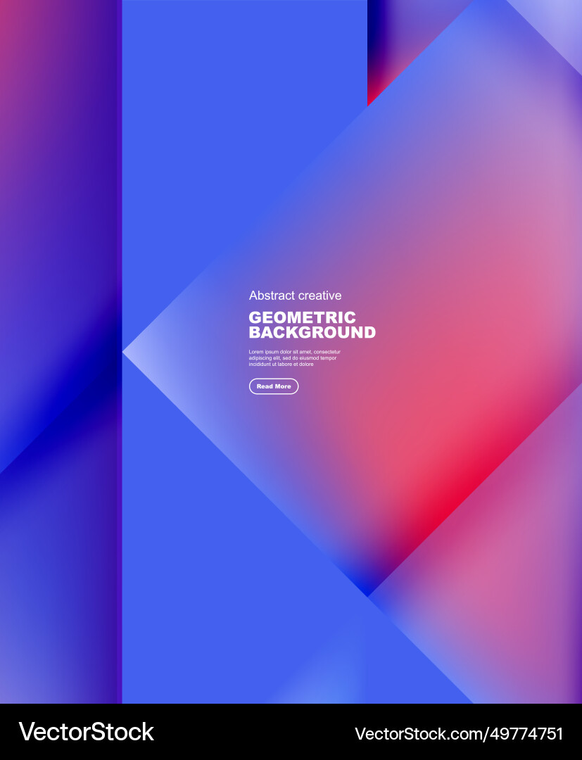 Gradient triangles abstract background Royalty Free Vector