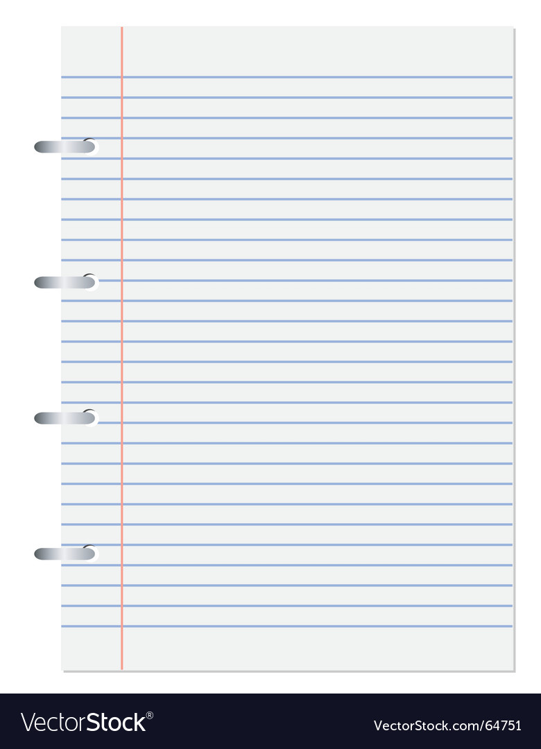 Notepad Royalty Free Vector Image - VectorStock