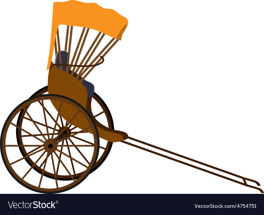 Rickshaw Royalty Free Vector Image - VectorStock