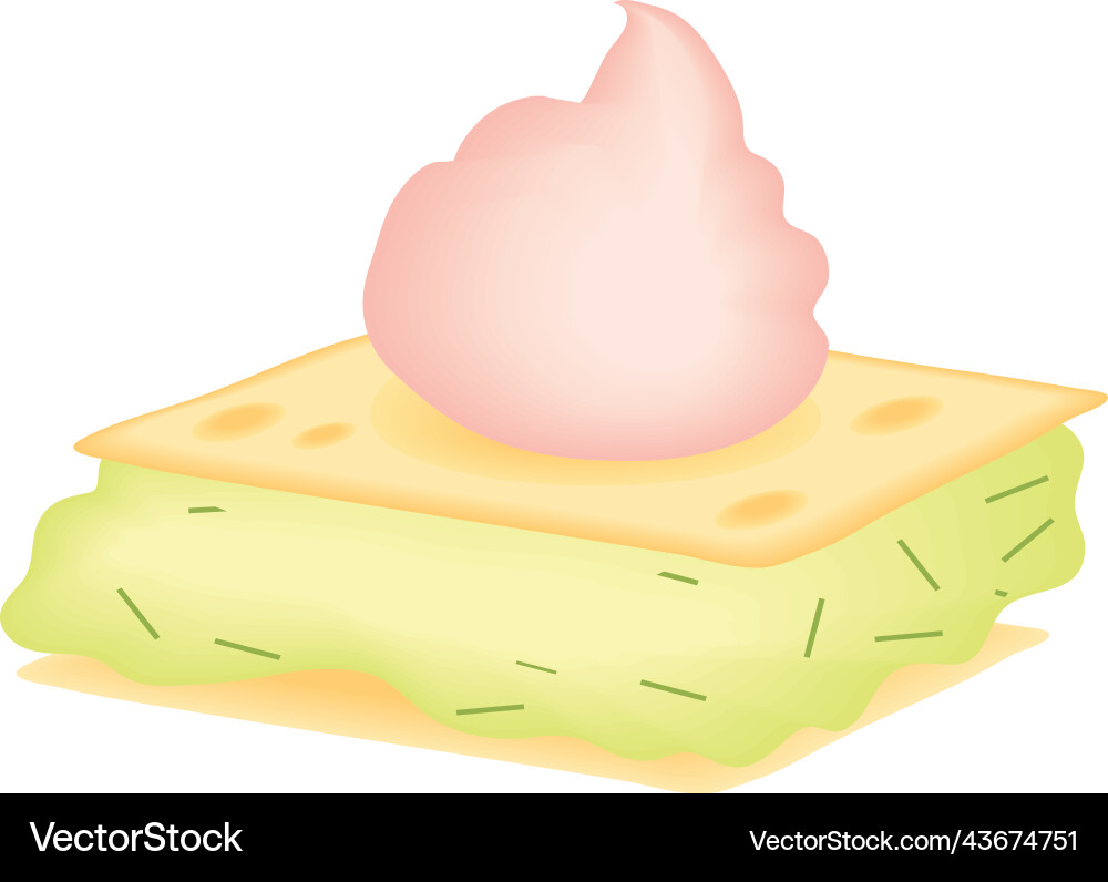 Small appetizer food Royalty Free Vector Image