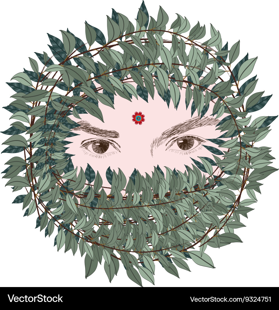Spring time fantasy floral soul Royalty Free Vector Image