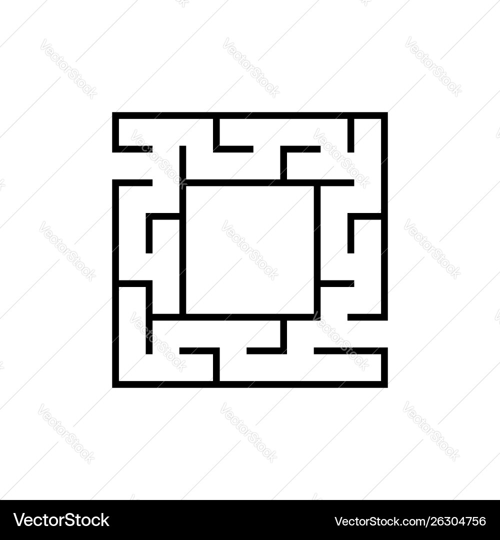 Abstract labyrinth game for kids puzzle Royalty Free Vector