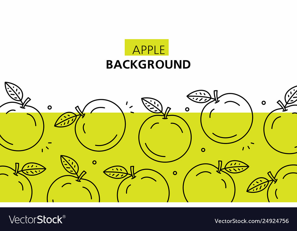 Apple background Royalty Free Vector Image - VectorStock