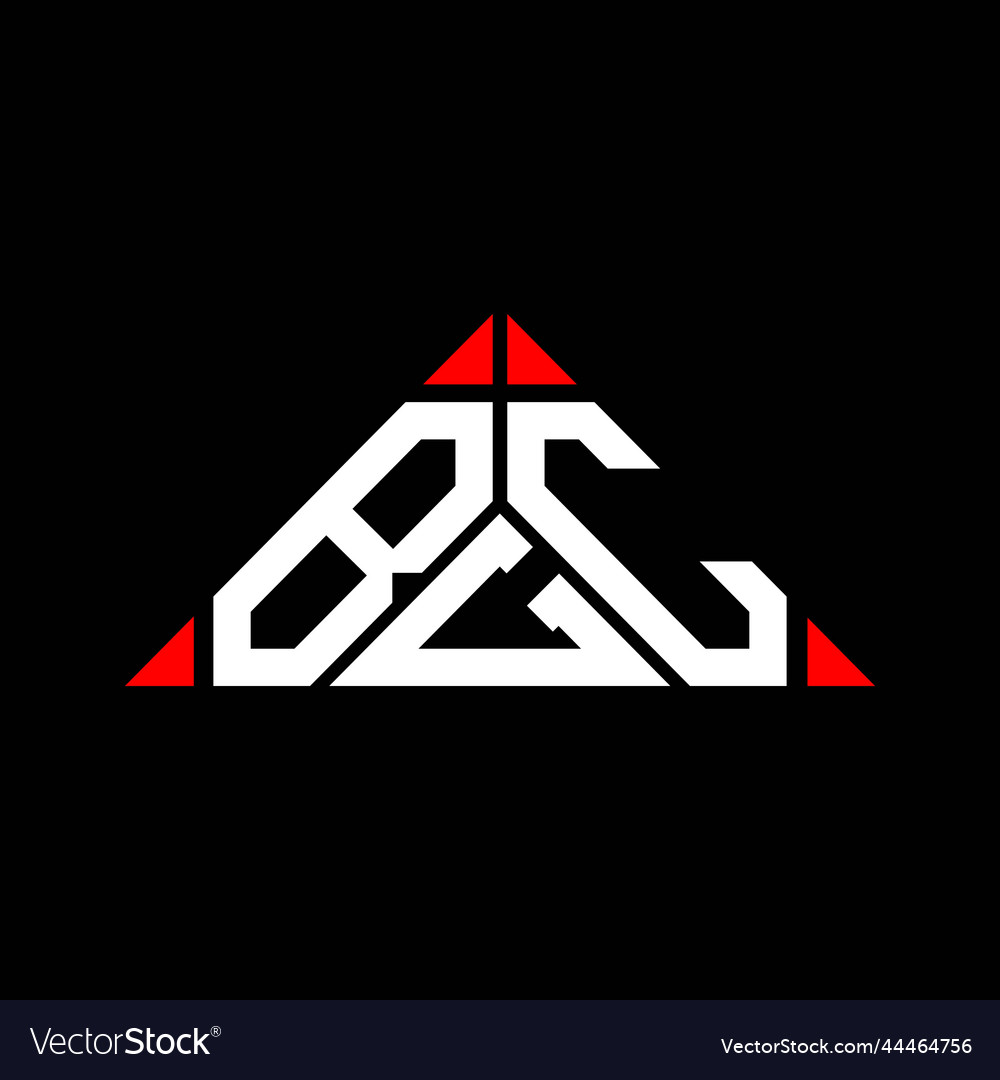 Bgc letter logo creative design with graphic Vector Image