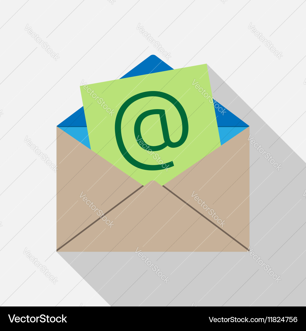 E-mail envelope icon Royalty Free Vector Image