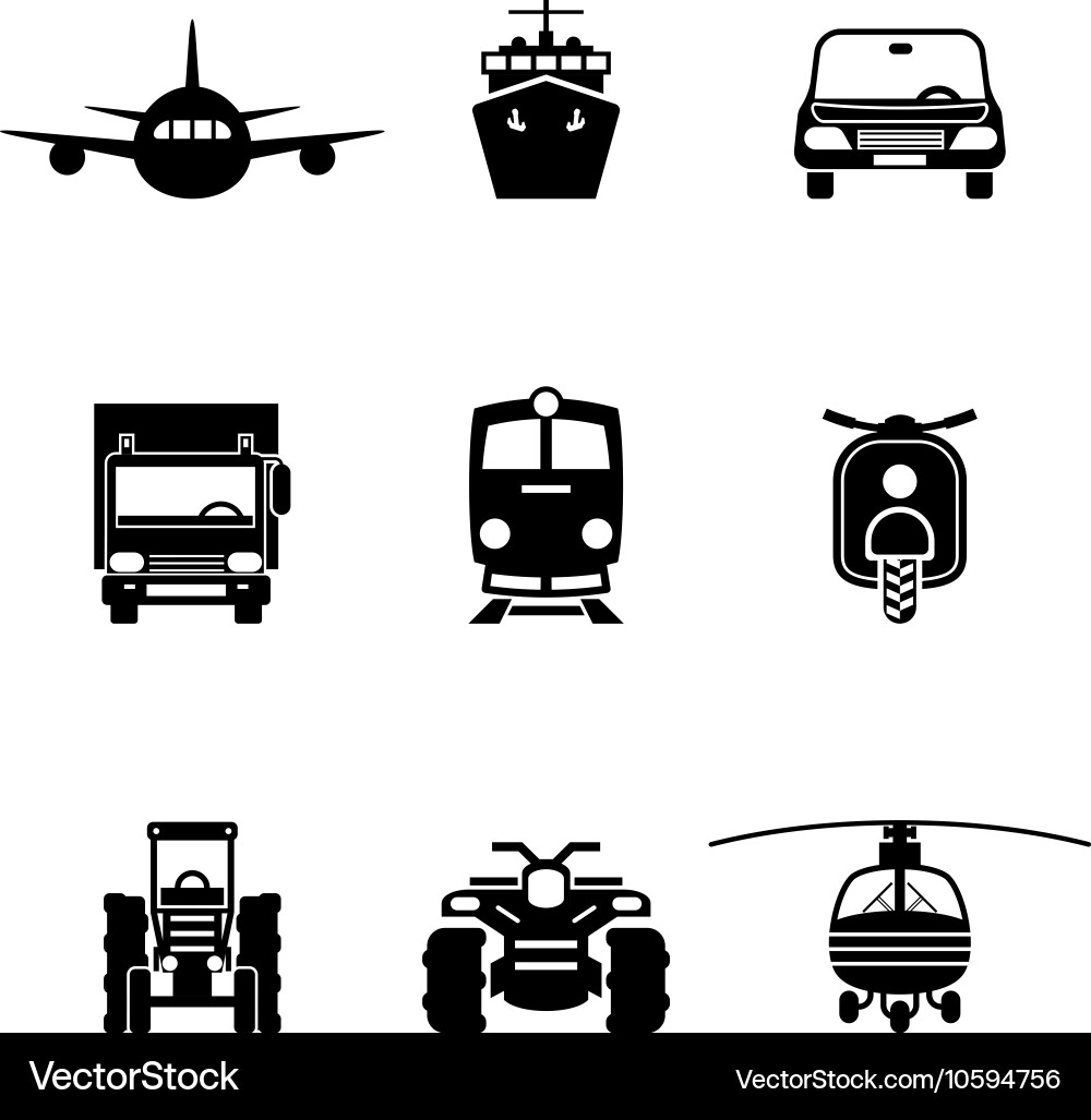 Vehicle transport signs Royalty Free Vector Image
