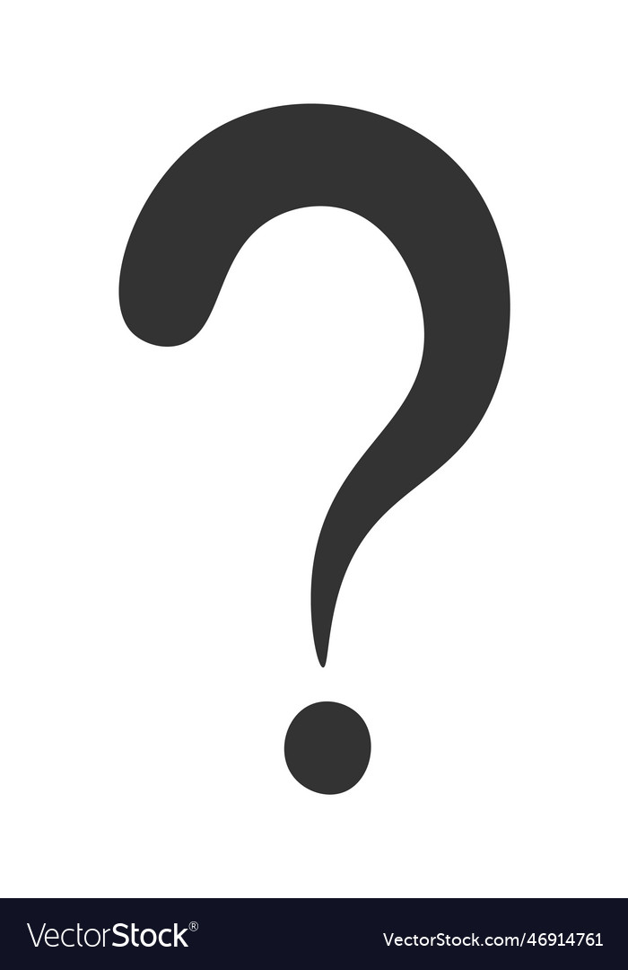 Comic question mark Royalty Free Vector Image - VectorStock