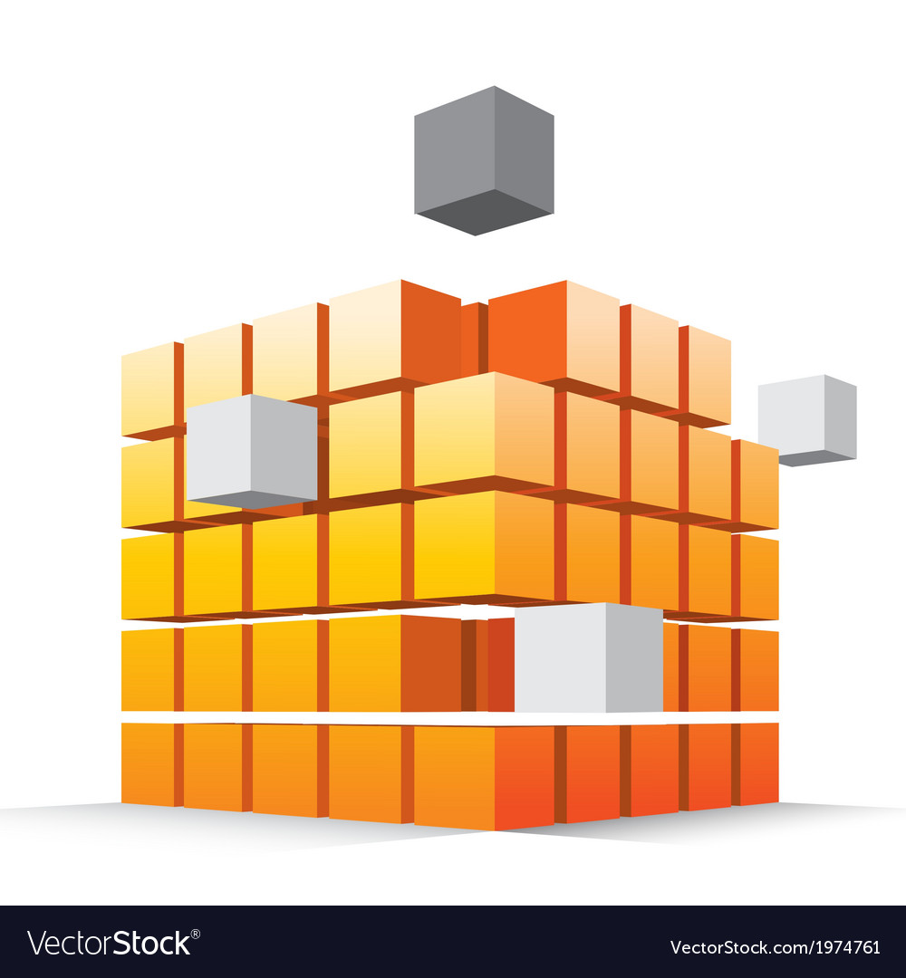 Cube Royalty Free Vector Image - VectorStock