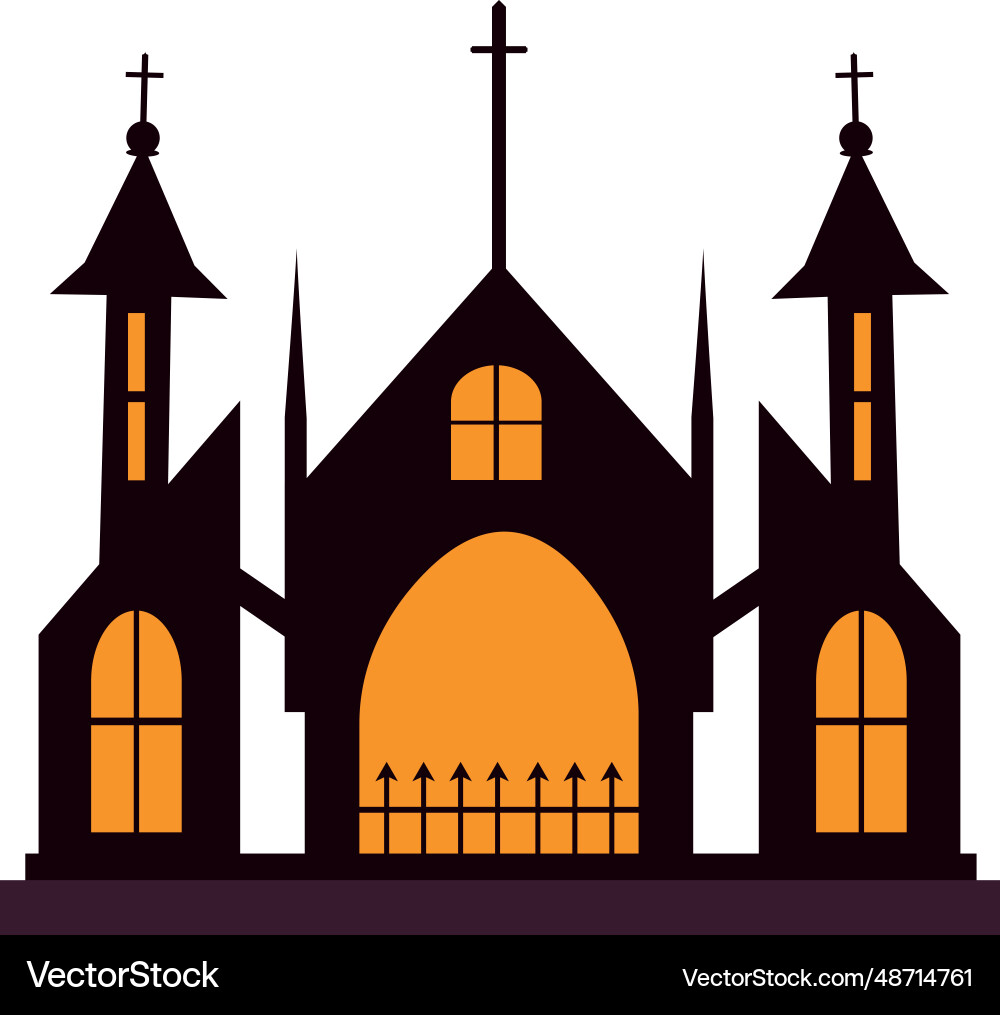 Halloween castle mystery Royalty Free Vector Image