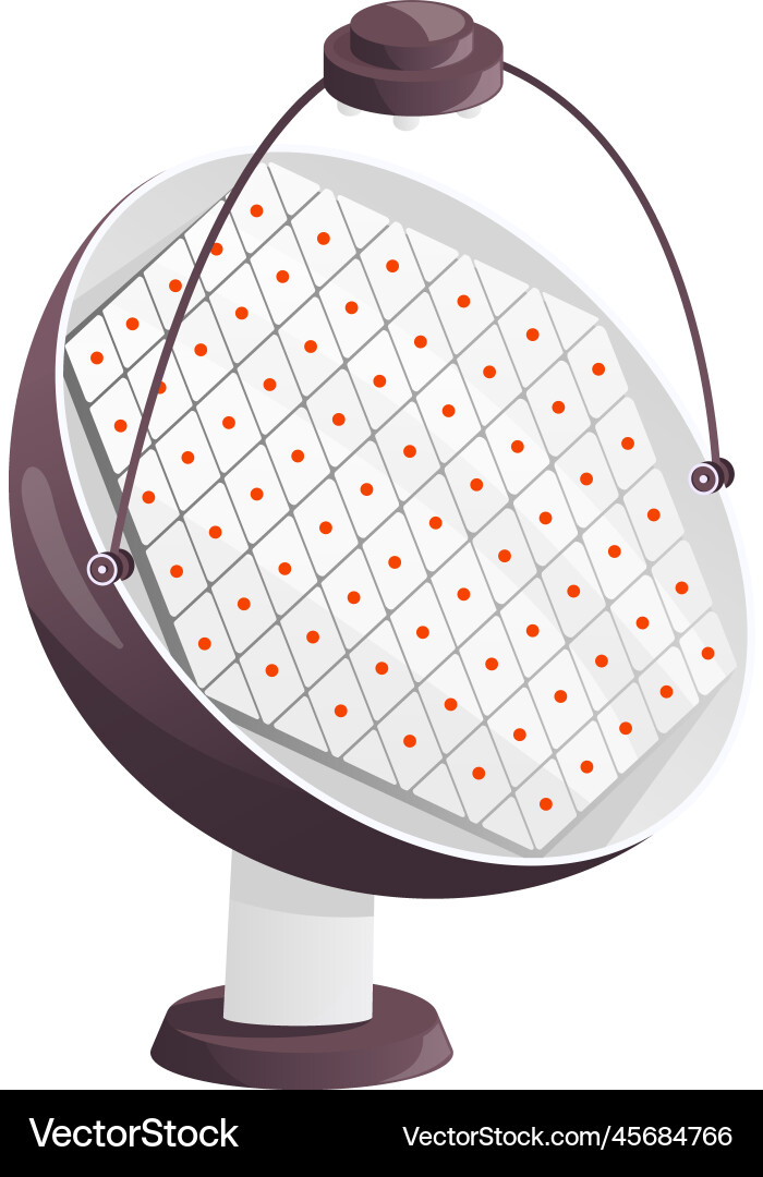 Cartoon astronomical study antenna radio Vector Image