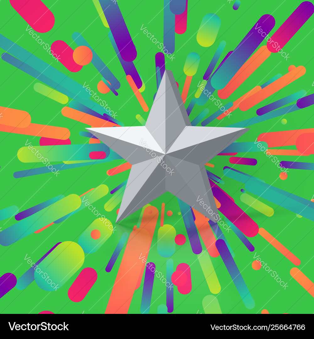 Colorful with a star rating Royalty Free Vector Image