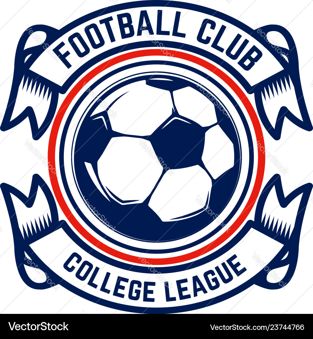 Soccer football emblems design element for logo Vector Image