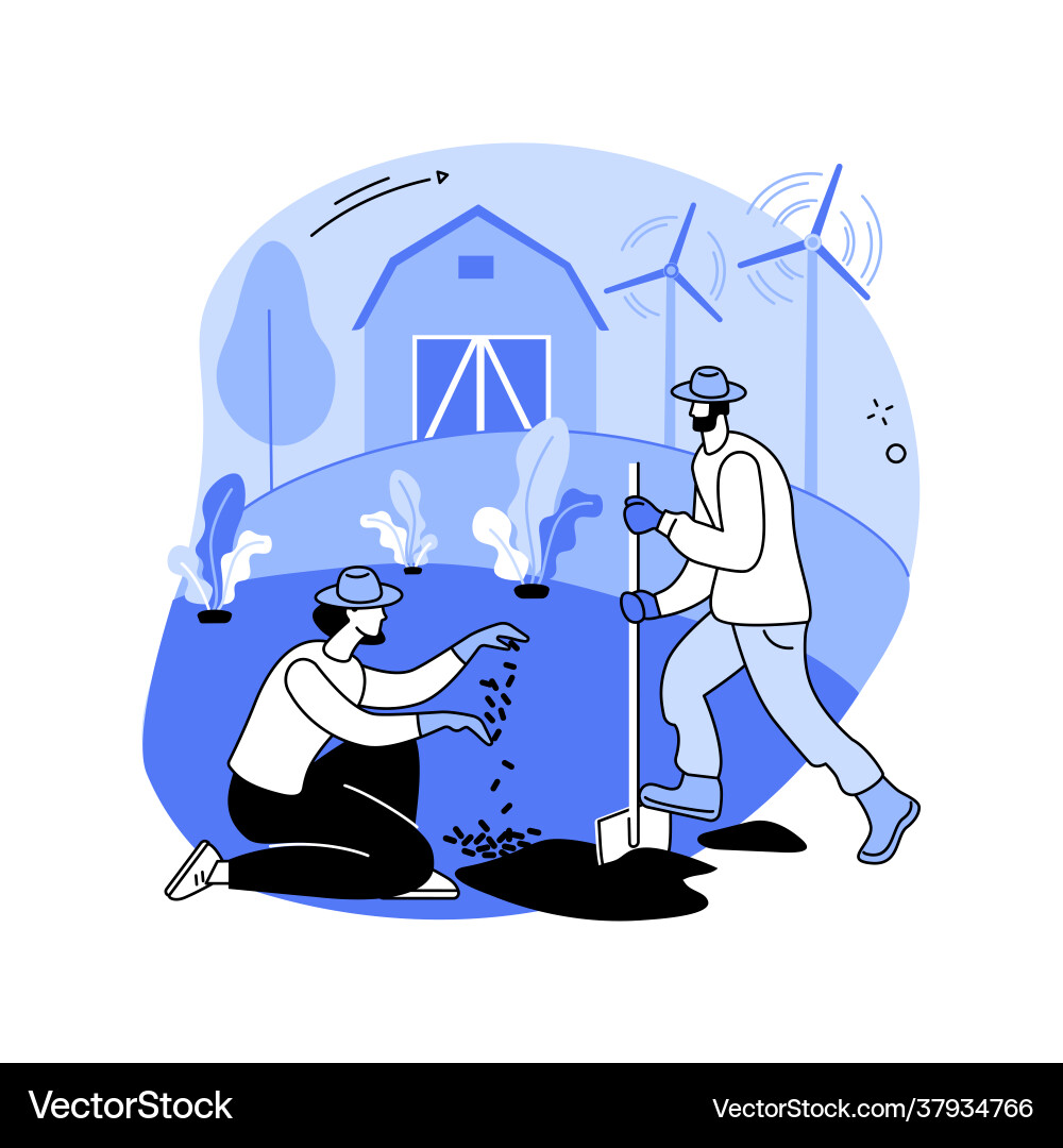 Sustainable agriculture abstract concept Vector Image