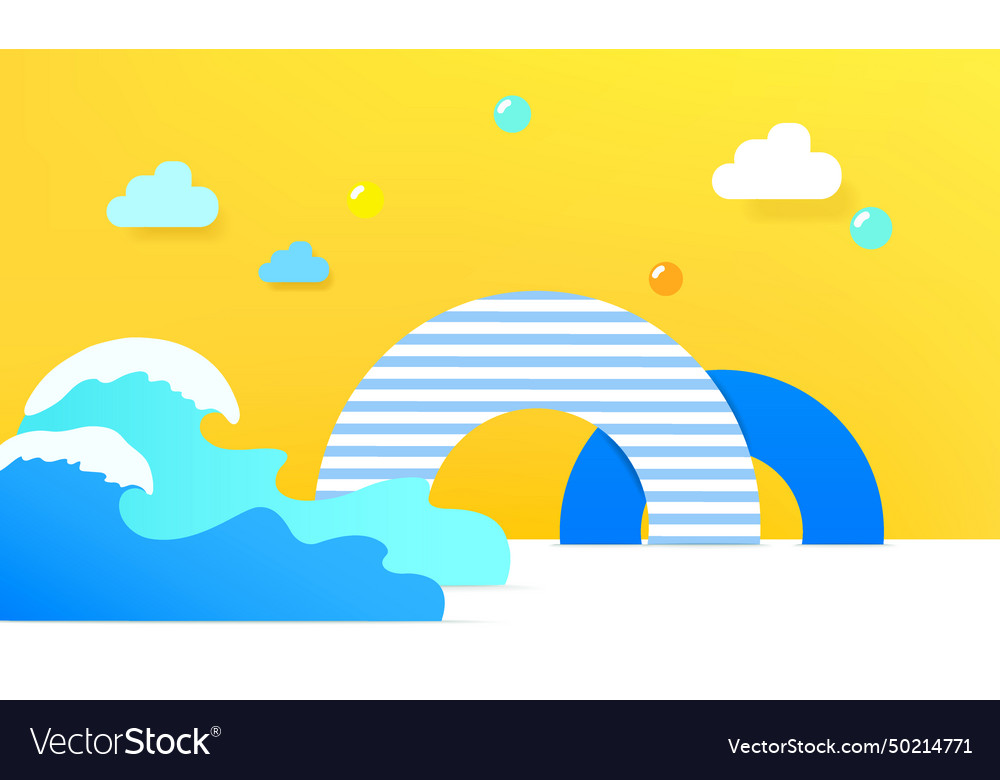 3d display for showing products presentation Vector Image