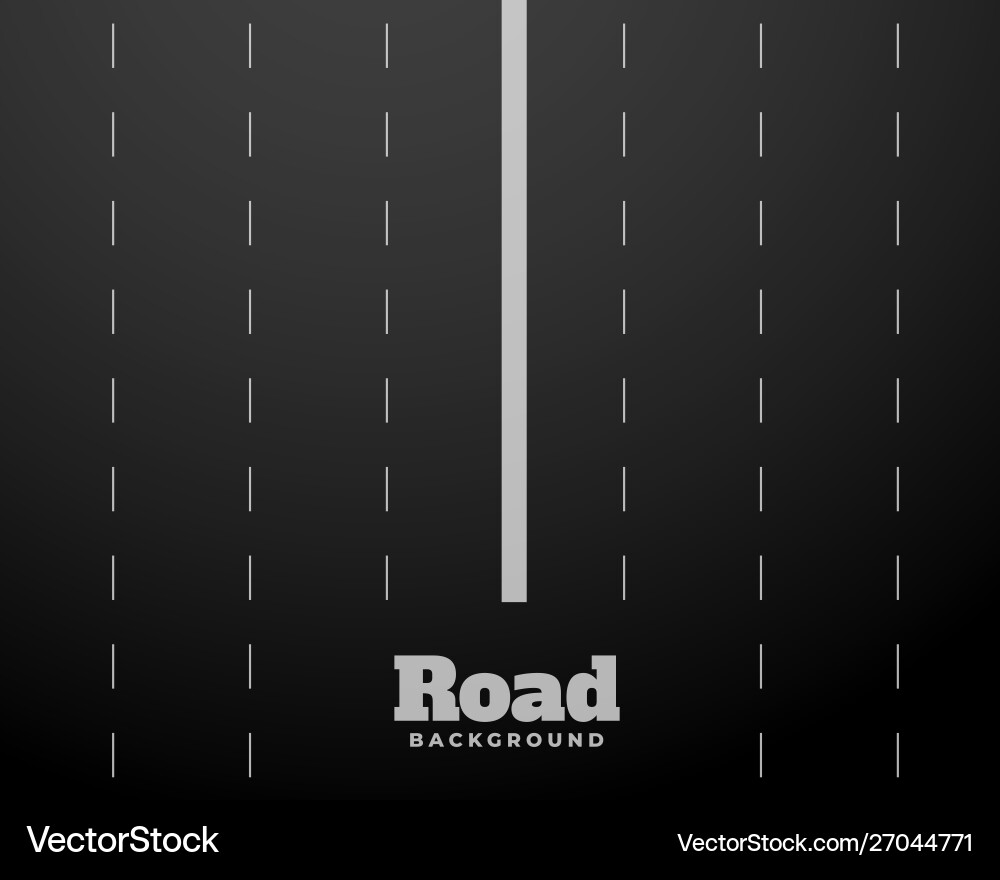 Eight lane black road highway background design Vector Image