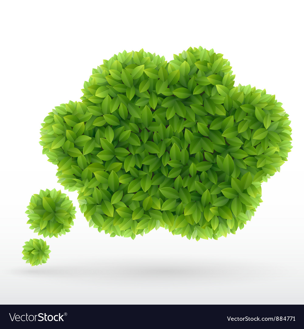 Foliage bubble Royalty Free Vector Image - VectorStock